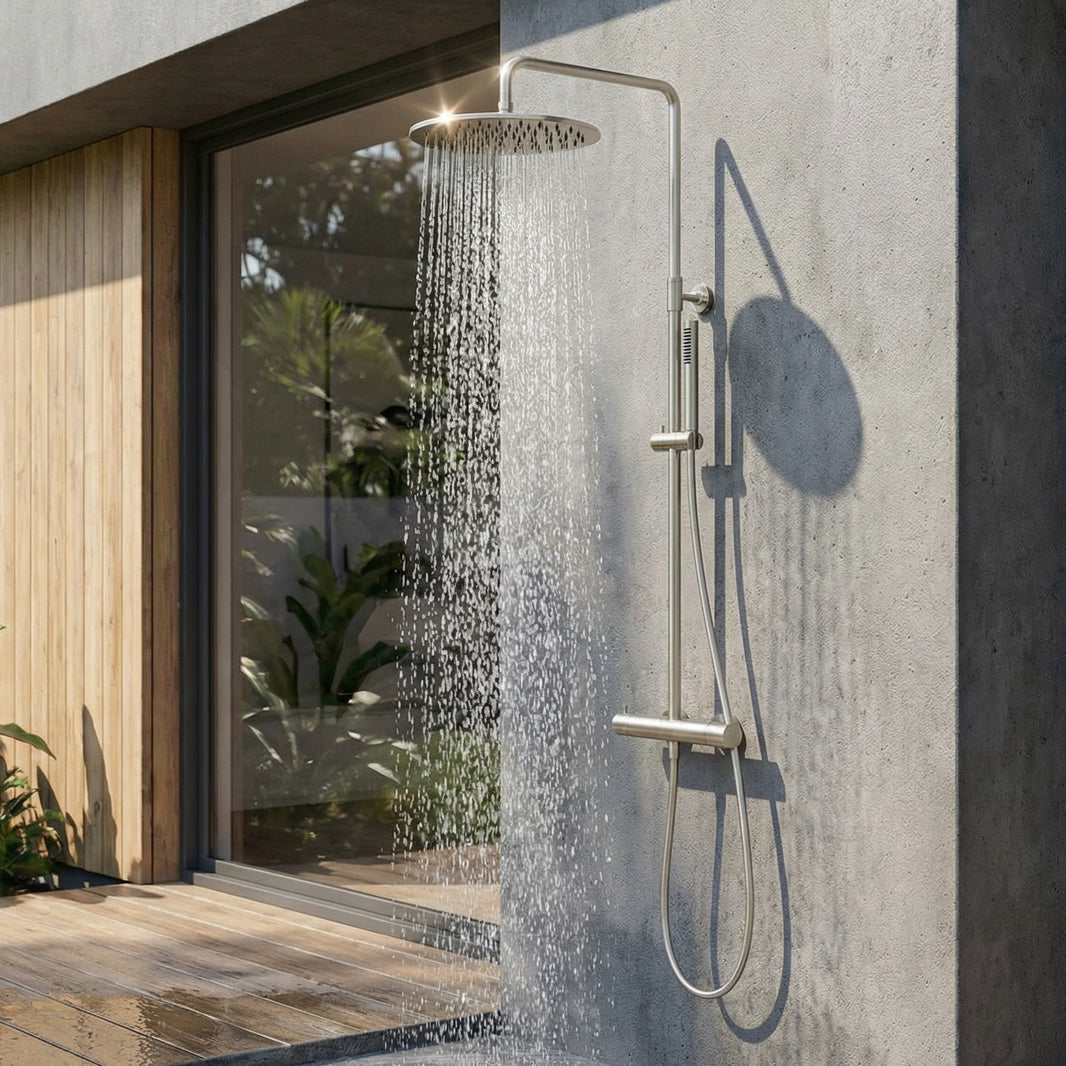 316 Marine Grade Stainless Steel – AquaStyle Outdoor Showers
