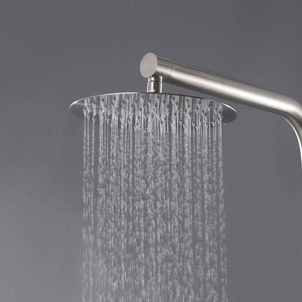 Avalon 316 Stainless Steel Freestanding Outdoor Shower – AquaStyle Outdoor Showers