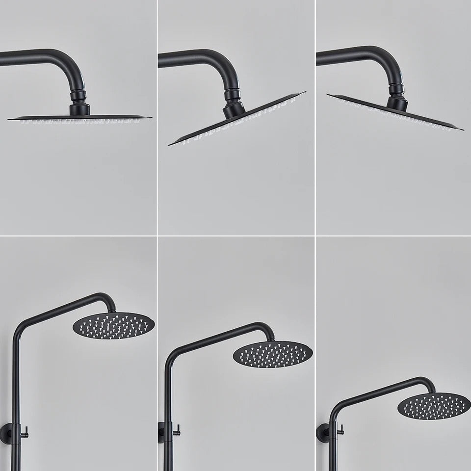 Monti Dual Function Stainless Steel Outdoor Shower - Matte Black – AquaStyle Outdoor Showers