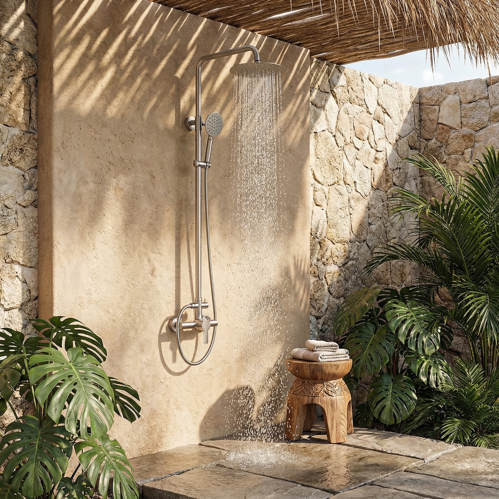 Dual Function Outdoor Showers – AquaStyle Outdoor Showers